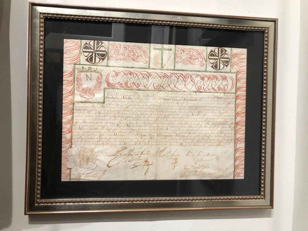 1720 Spanish Inquisition Original Document – Moons Rare Books