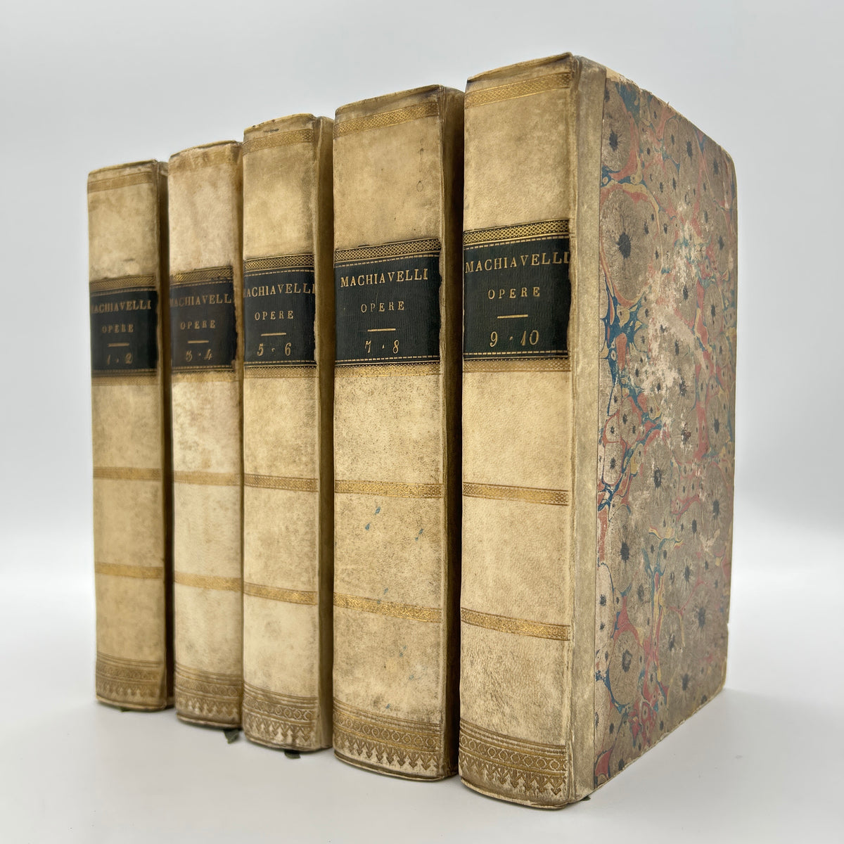Opere di Niccolo Machiavelli in Five Volumes – Moons Rare Books