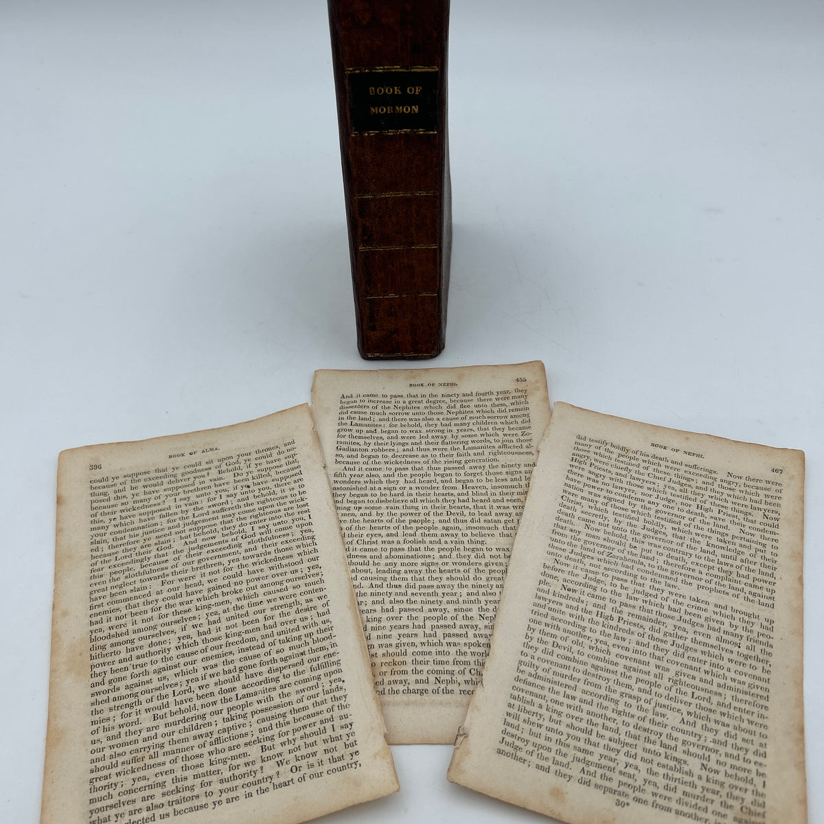 1830 First Edition Book of Mormon Page – Moons Rare Books
