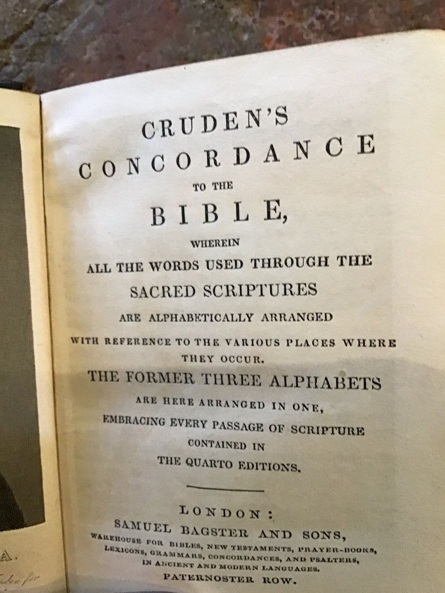 ^Cruden’s Concordance to the Bible – Moons Rare Books